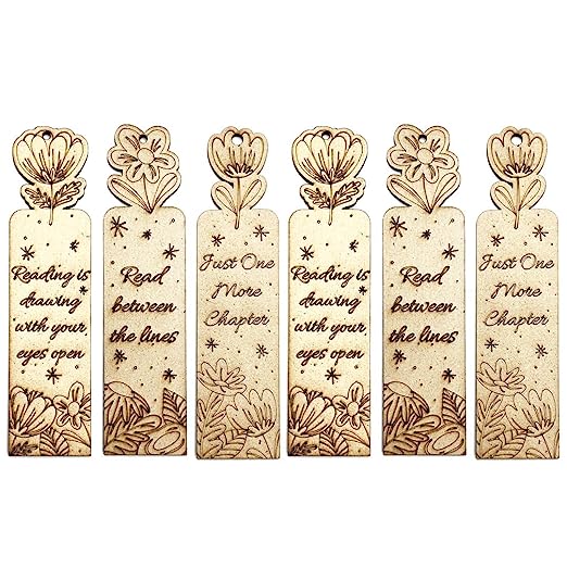 Premarked Floral MDF Bookmarks Set Of 6 – Adikala - Craft Store