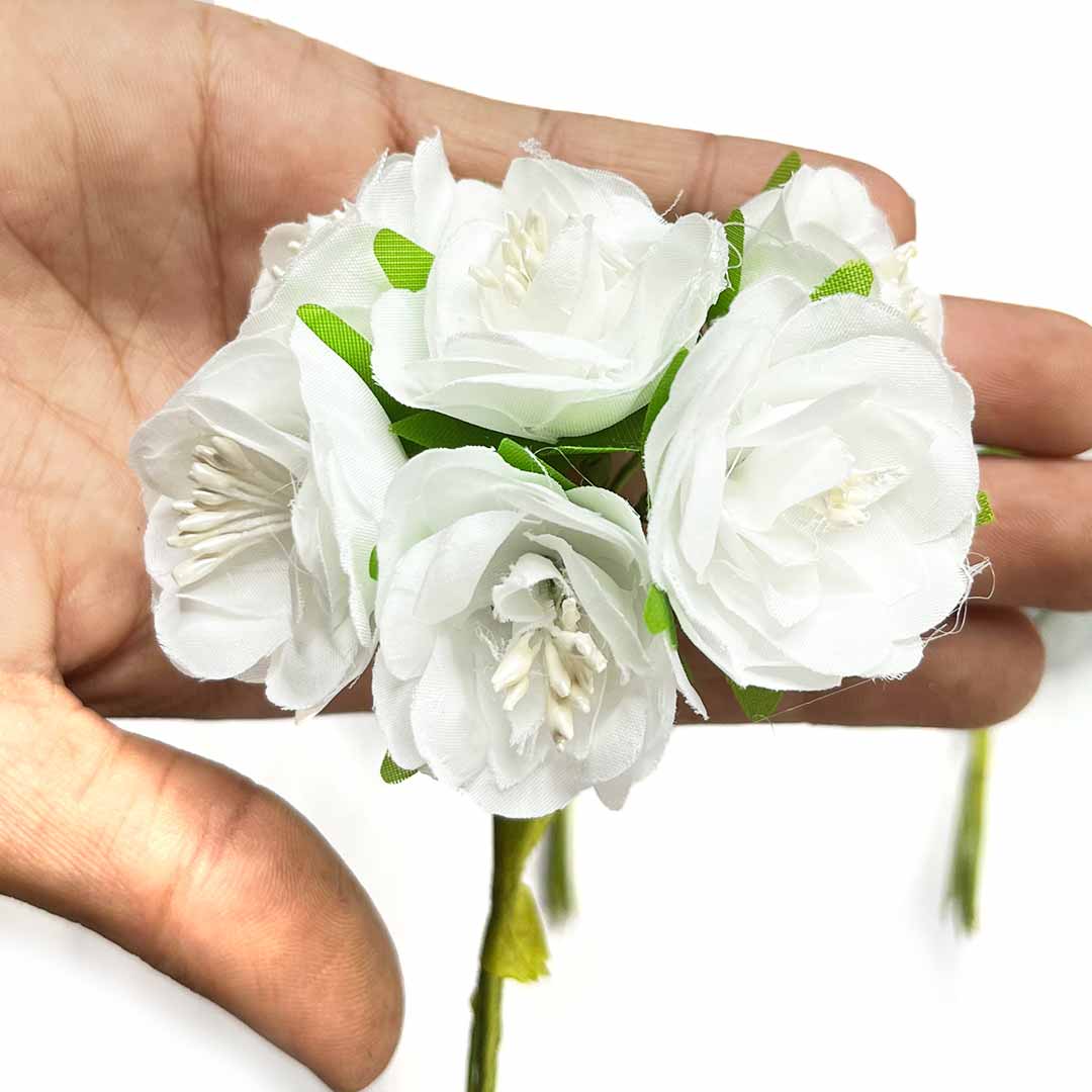 White Color Flowers Bunch 2 – Adikala - Craft Store
