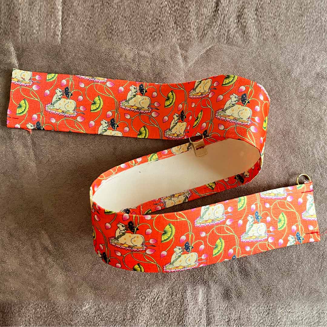 Orange Color Pichwai Print Toran Patta (Base) – Adikala - Craft Store