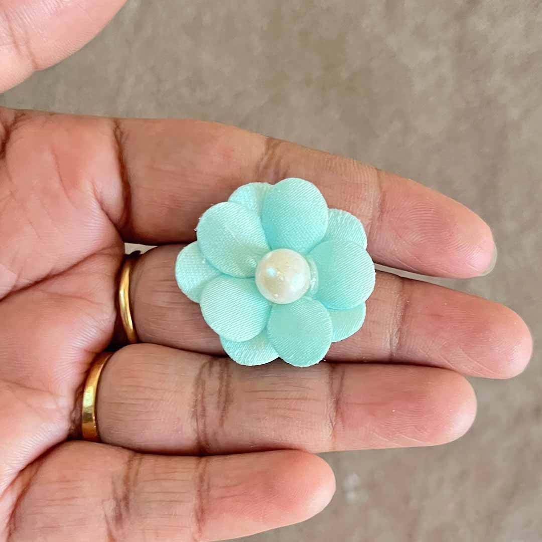 Light Sea Green Color Small Size Flower Set Of 20 – Adikala - Craft Store