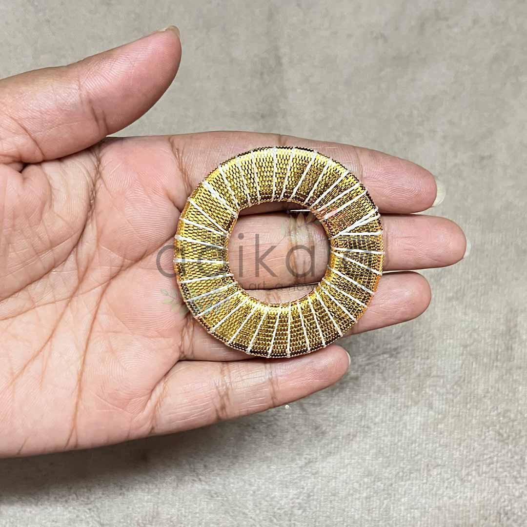 Golden Gota Ring Plate Pack Of 20 – Adikala - Craft Store