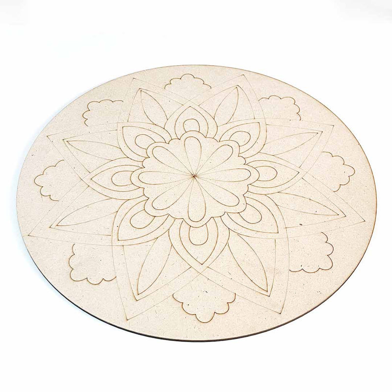 Mandala Design 6 MDF Engraved Base – Adikala - Craft Store