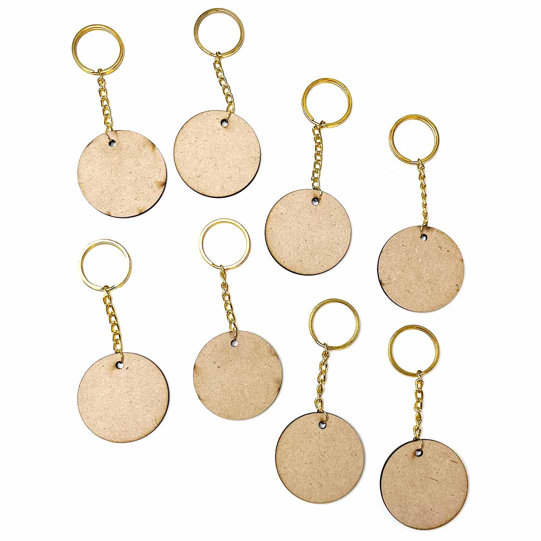 Golden Key Chain With Base Set Of 10 – Adikala - Craft Store