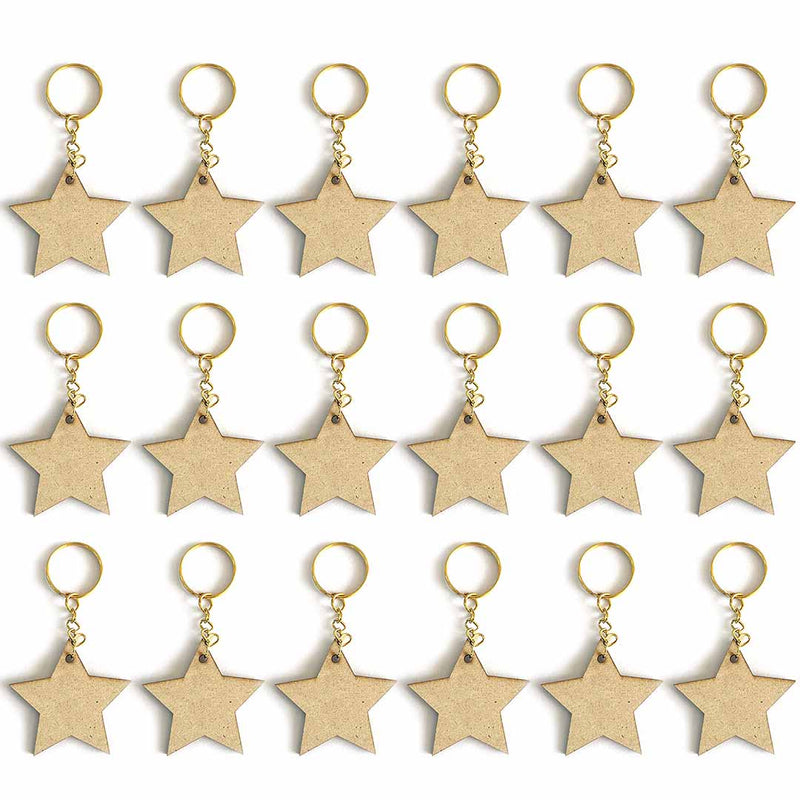 Key Chain With Flower Shape MDF Base Set Of 10 – Adikala - Craft Store