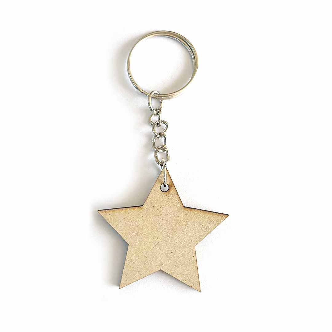 Key Chain With Flower Shape MDF Base Set Of 10 – Adikala - Craft Store