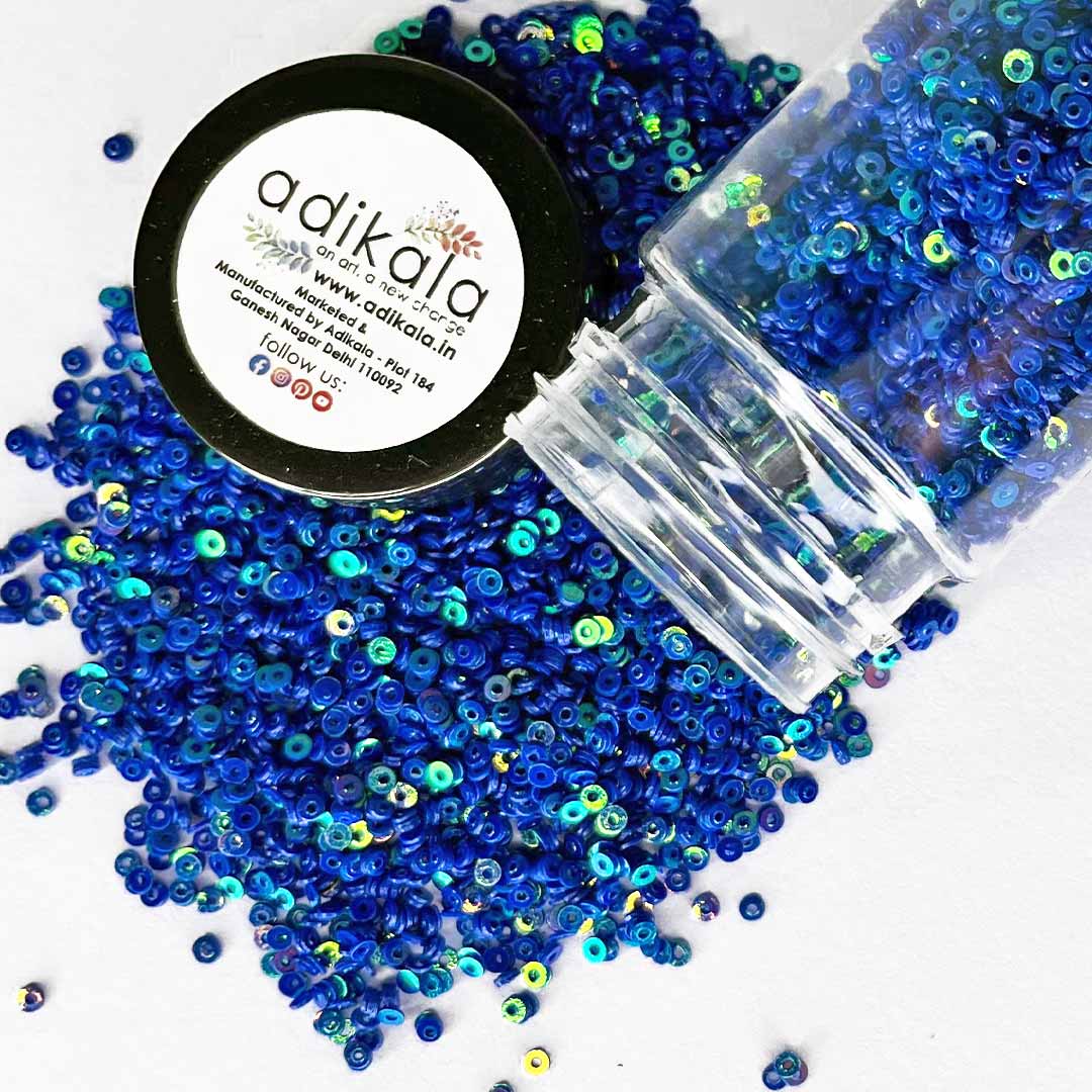 Blue with Multicolor Shine Glitter/Sequins (BS2) – Adikala - Craft Store
