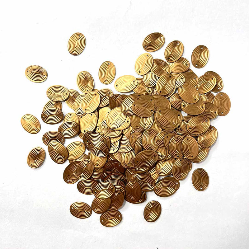 Golden Oval Shape Textured Sequins & Shakers – Adikala - Craft Store