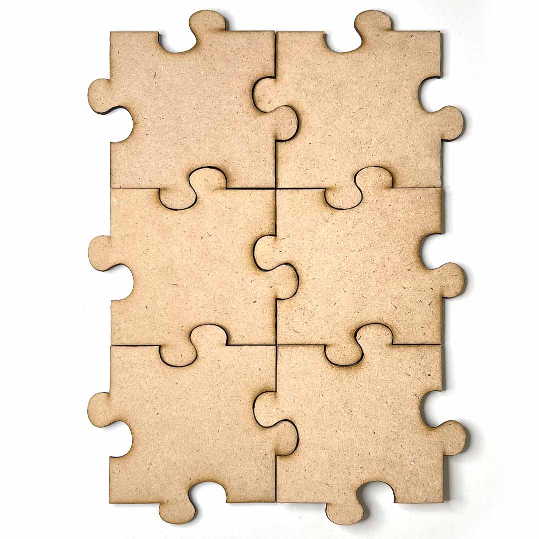 Puzzle Mdf Base Set of 6 – Adikala - Craft Store
