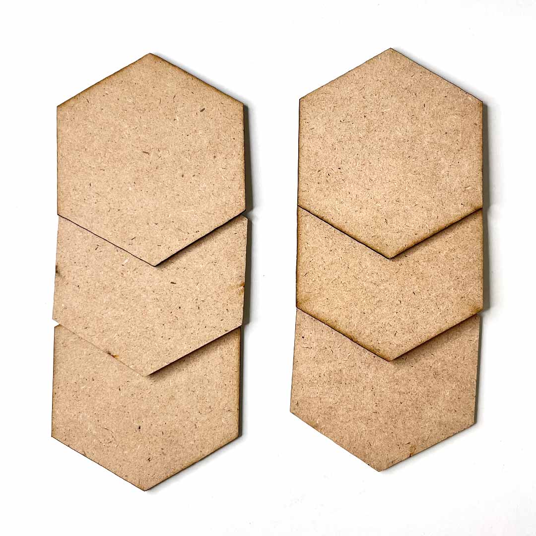 Hexagon Mdf Base Set of 6 – Adikala - Craft Store