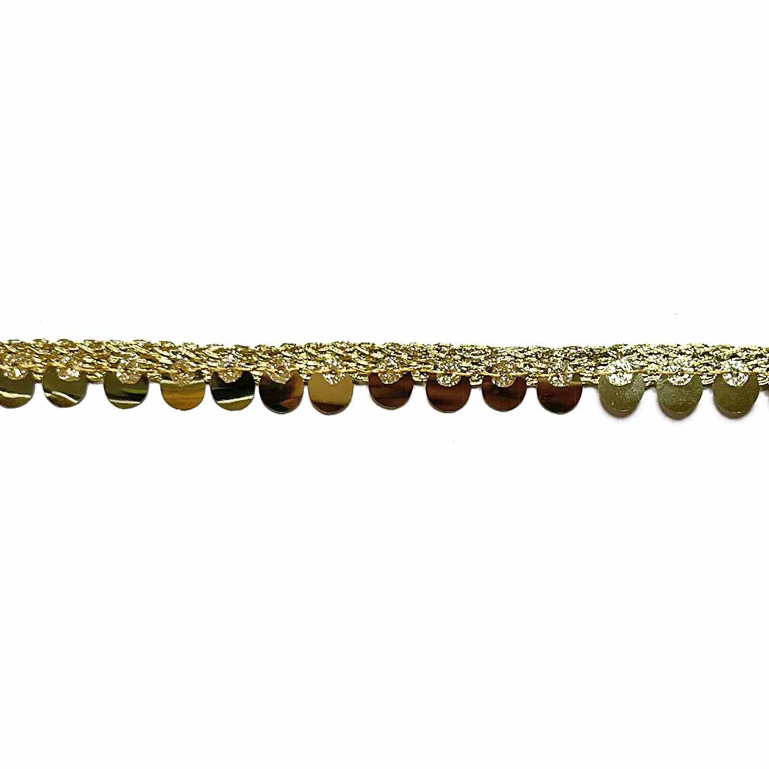 Golden Color Sequence Lace Border (9 meter) – Adikala - Craft Store