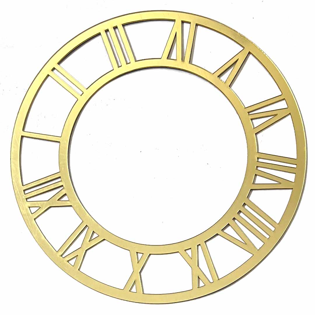 Acrylic Clock Dial Roman Numbers Set Of 6 Resin Wall Clock, DIY Art ...