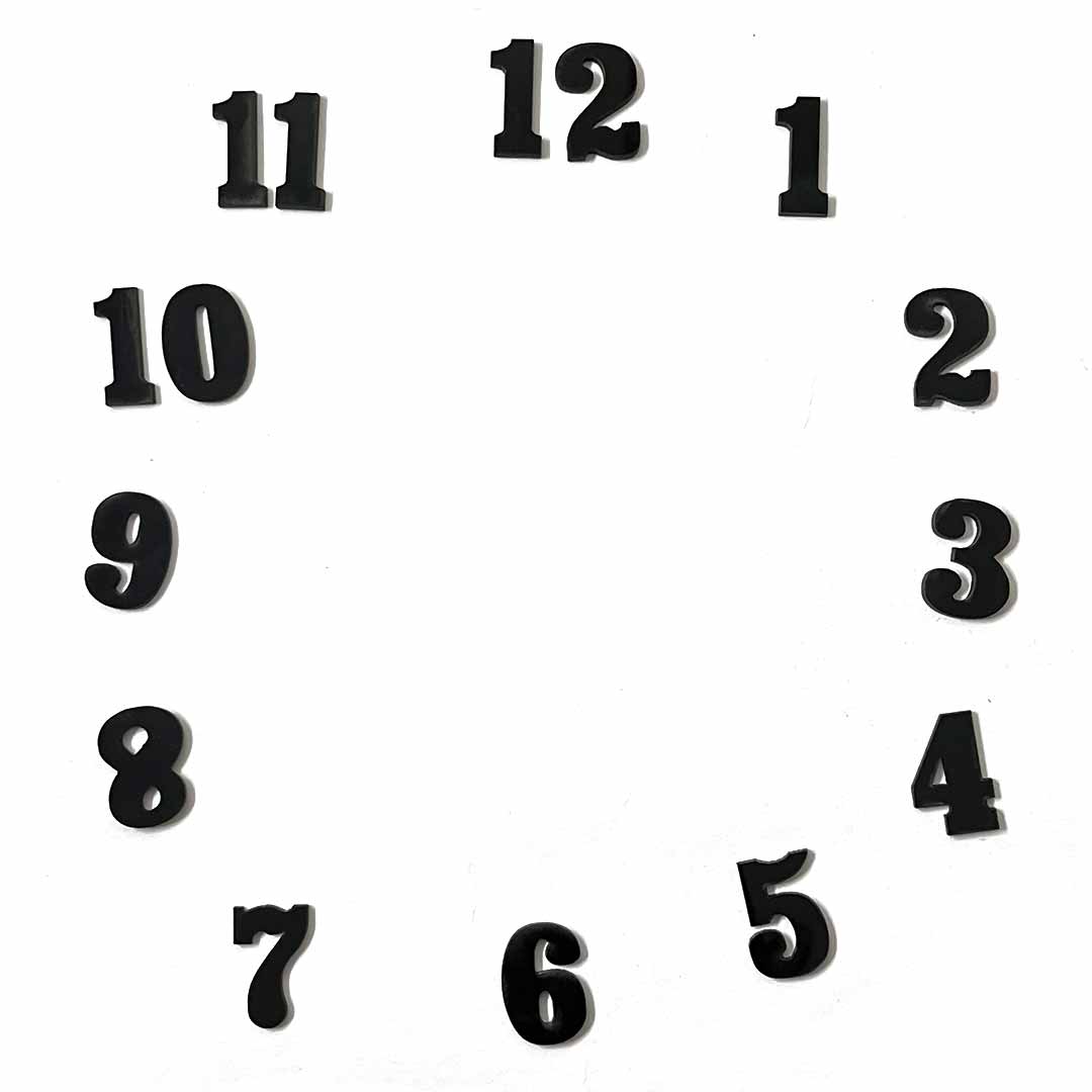 Acrylic Clock Number (1) – Adikala - Craft Store