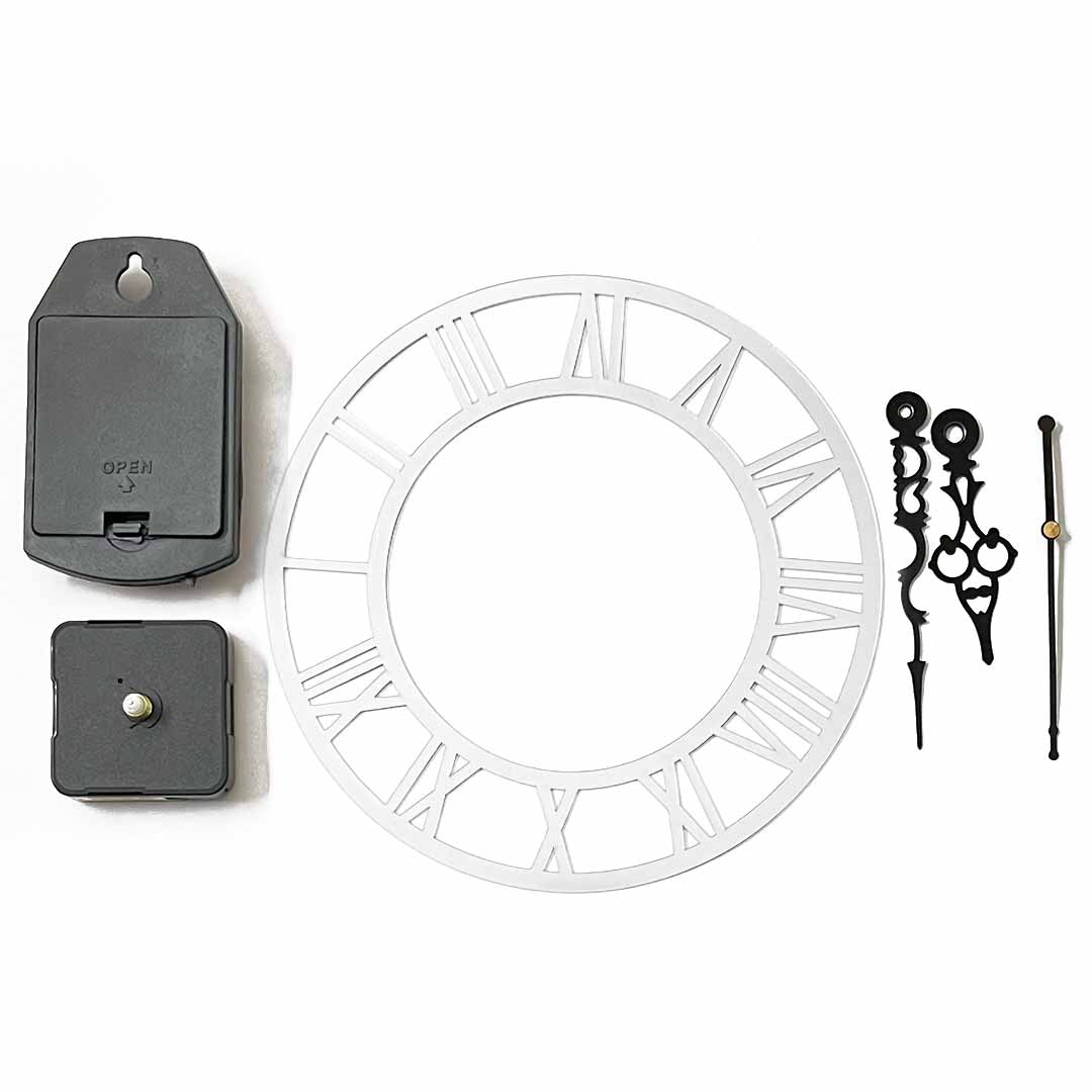Acrylic Clock Dial Roman Numbers With Clock Machine Set of 6 – Adikala ...
