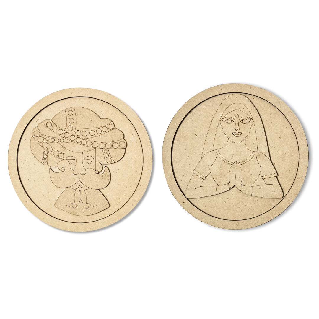Padharo Sa and Ram Ram Sa Engraved Design With Wall Plate – Adikala ...