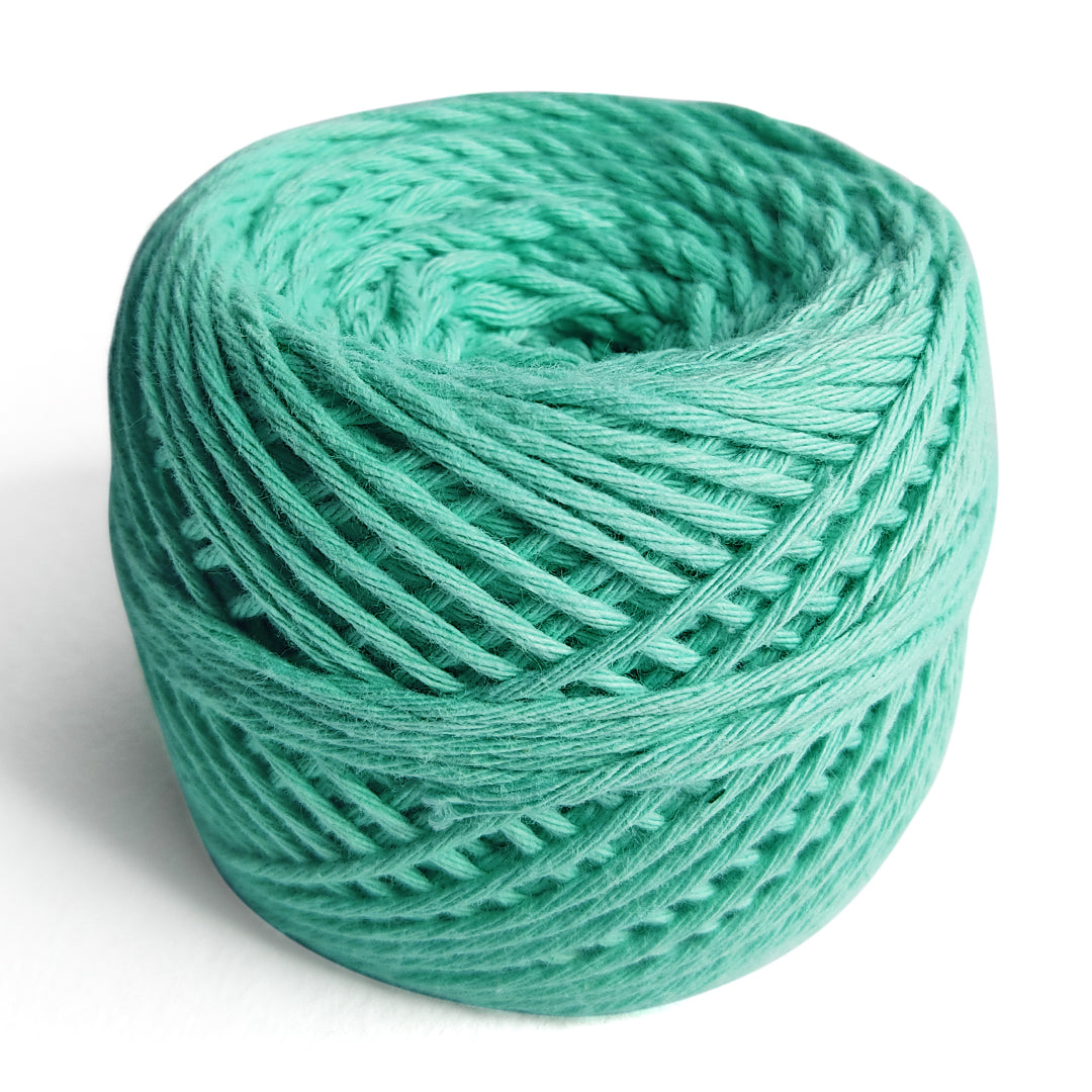 Sea Green Color 8 PLY Cotton Crochet Thread Balls for Weaving and Craf ...
